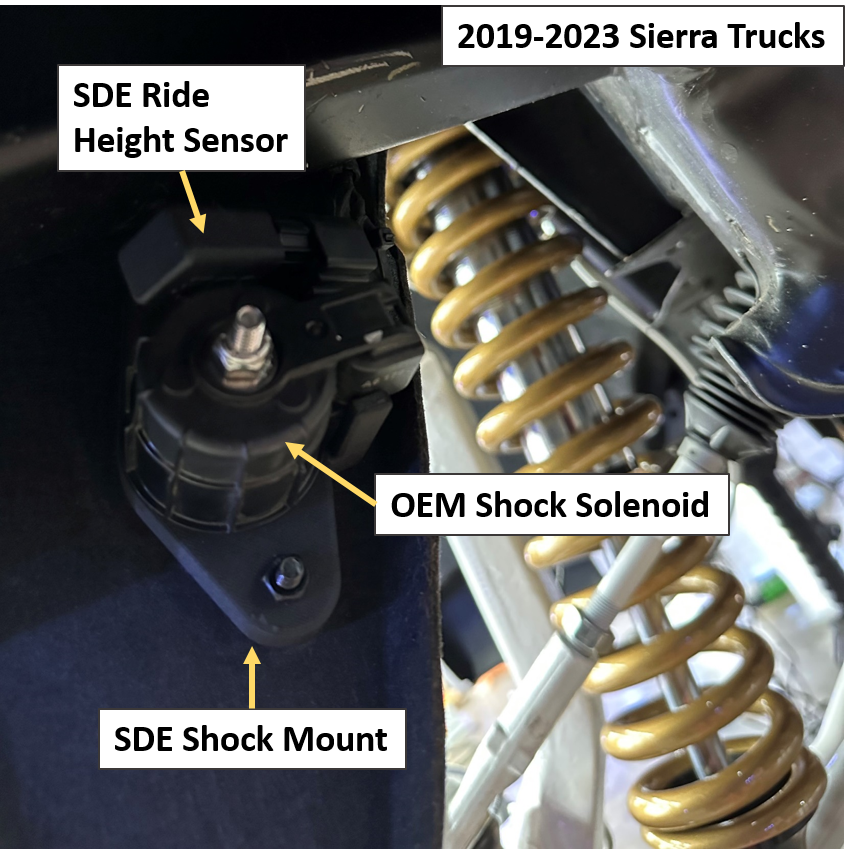 GM MagneRide Shock Mount + Height Sim, Sierra 2019+ Trucks - SDE ...